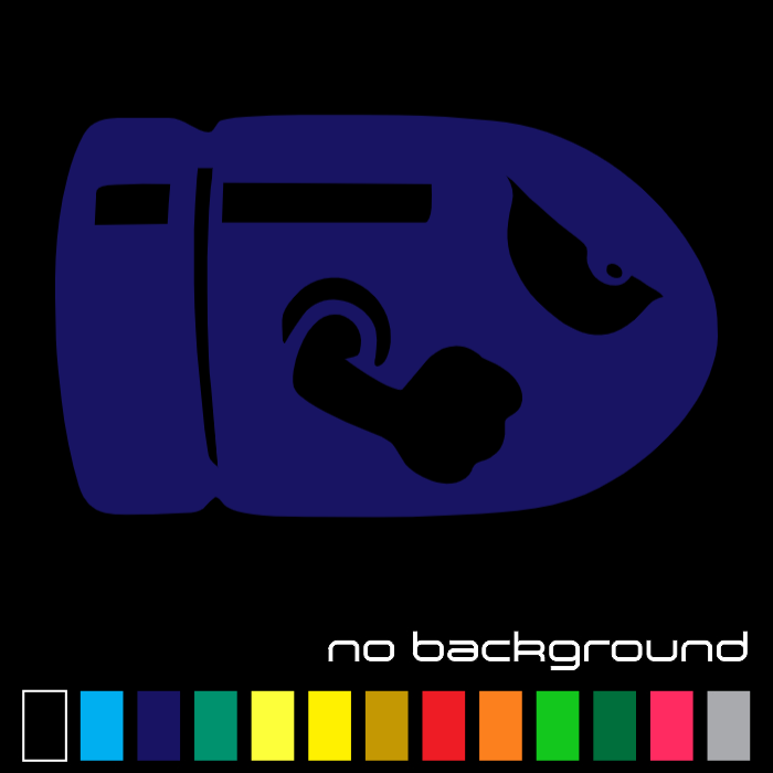 Bullet Bill Sticker Vinyl Decal - Super Mario Bros Nintendo Car Window ...