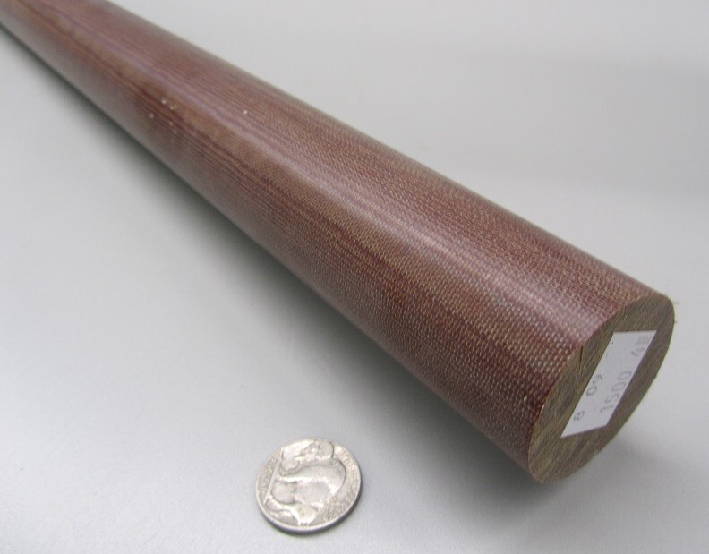 Phenolic Micarta CE Canvas Rods 1.50 (1 1/2") Diameter x 48" Long | eBay