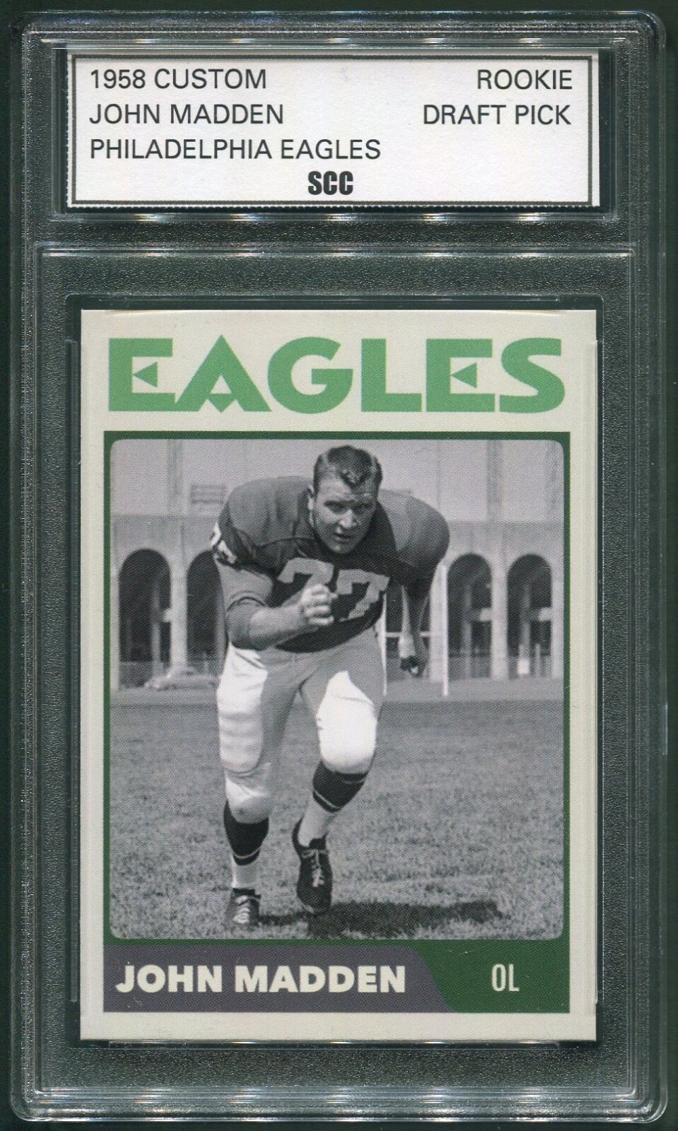 John Madden Playing Football