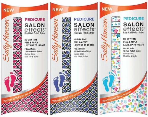 Sally Hansen Pedicure Salon Effects Nail Polish Strips, Toe-Riffic | eBay