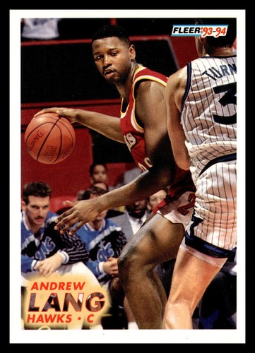 1993-94 Fleer #243 Andrew Lang Atlanta Hawks Basketball Card | eBay