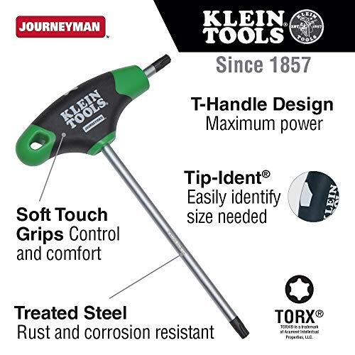 Klein Tools JTH6T25 T25 Torx Hex Key with Journeyman T-Handle, 6-Inch ...