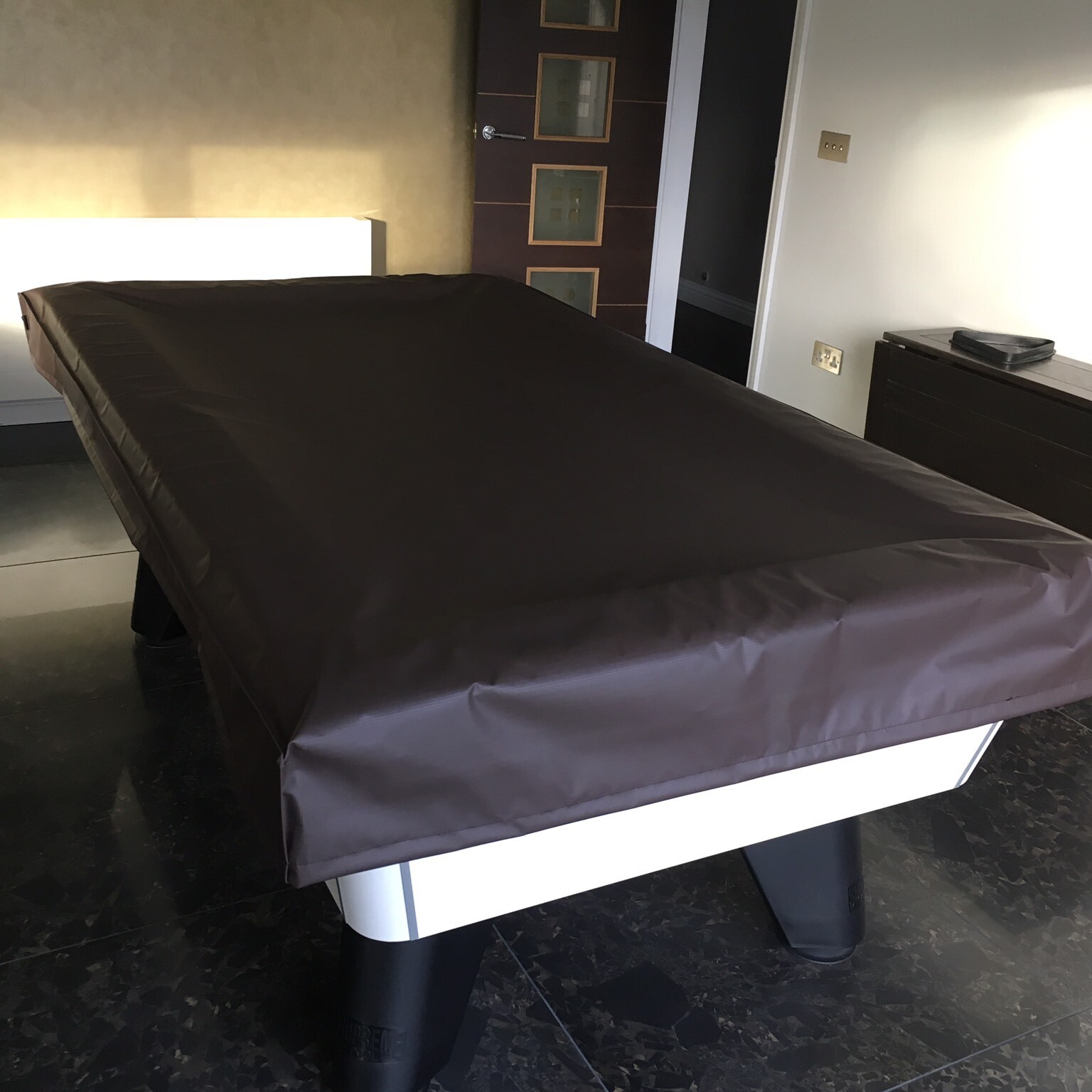6ft Pool Table Cover Billiards BLACK Professional Heavy Duty Material ...