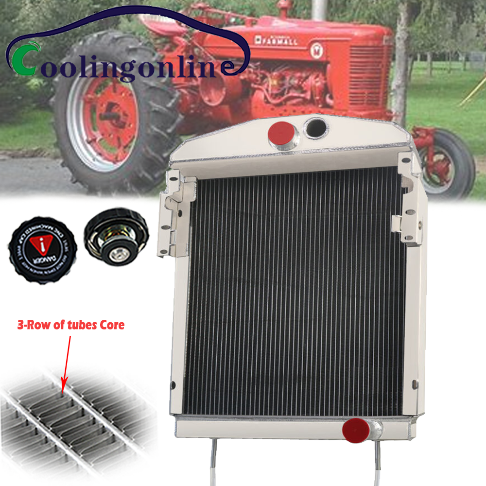 Tractor Radiator 3 Row For Farmall International Harvester M MD Super ...