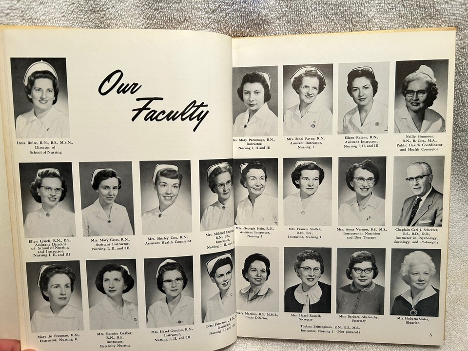 1960 Yearbook Deaconess Hospital School of Nursing Great Photos & No ...
