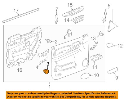 GM OEM 02-19 Acadia Interior Trim-Door Trim Panel Lower Retainer ...