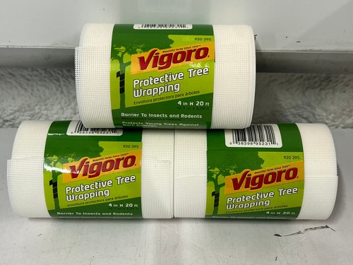 LOT OF 3 Vigoro Tree Wraps 4" X 20' Guard, Protectant, Determent for ...