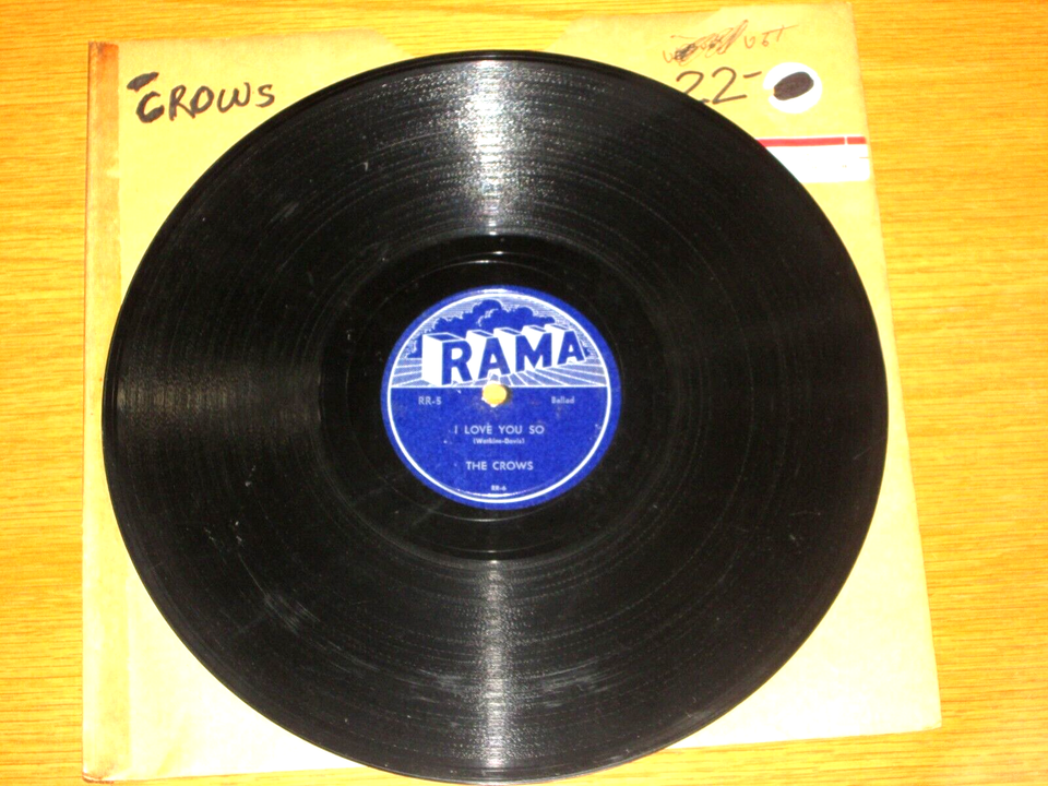 DOO WOP 78 RPM - THE CROWS - RAMA 5 - "GEE" + "I LOVE YOU SO" | eBay
