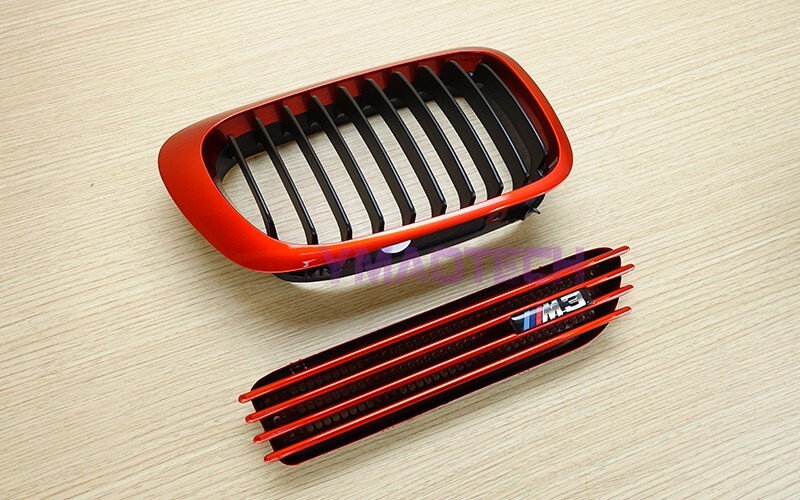 2001-2006 BMW E46 M3 Red Metallic Side Fender & Red Metallic Frame ...
