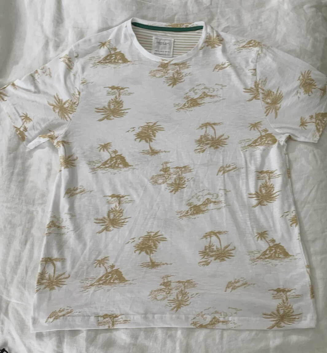 Cactus Man Ricky Singh Aloha Men’s Gold White Palm Tr… - Gem