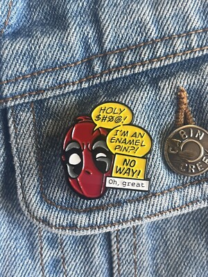 Marvel Comics Deadpool And Wolverine - Funny Enamel Pin / Badge ...