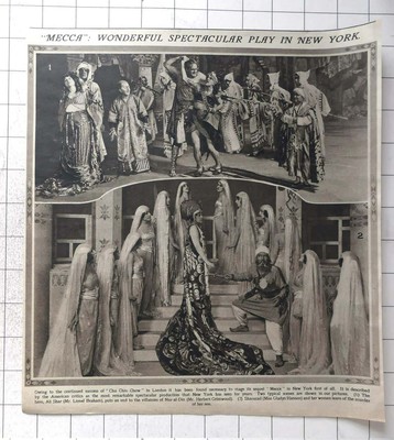 1920 Spectacular Play In New York Mecca Lionel Braham Gladys Hanson | eBay