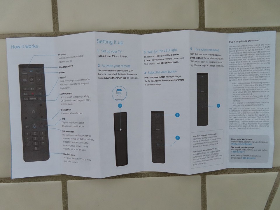 Xfinity XR15v2-UQ Universal Voice Control Remote Comcast - New With ...