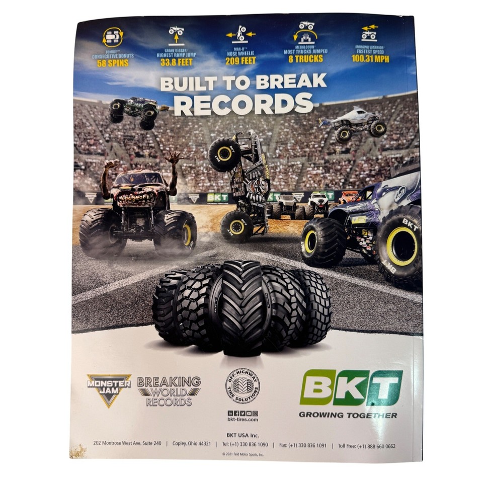 Monster Jam 2023 Souvenir Yearbook 20 Years of Maximum Destruction ...