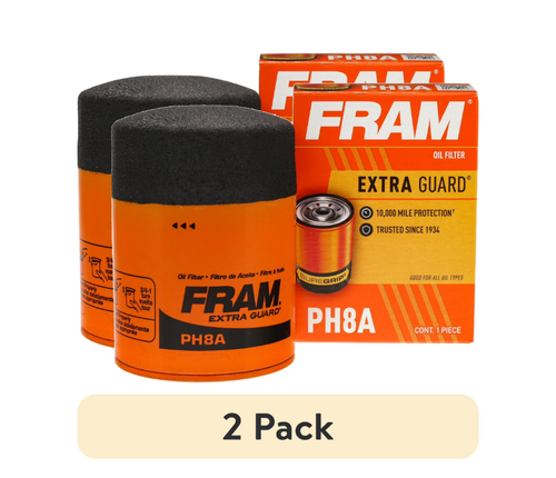 (2 pack) FRAM Extra Guard Oil Filter, PH8A, 10K Miles,Replacement Oil ...