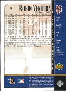 Robin Ventura 2000 Upper Deck Legends #46 - K1023 | eBay