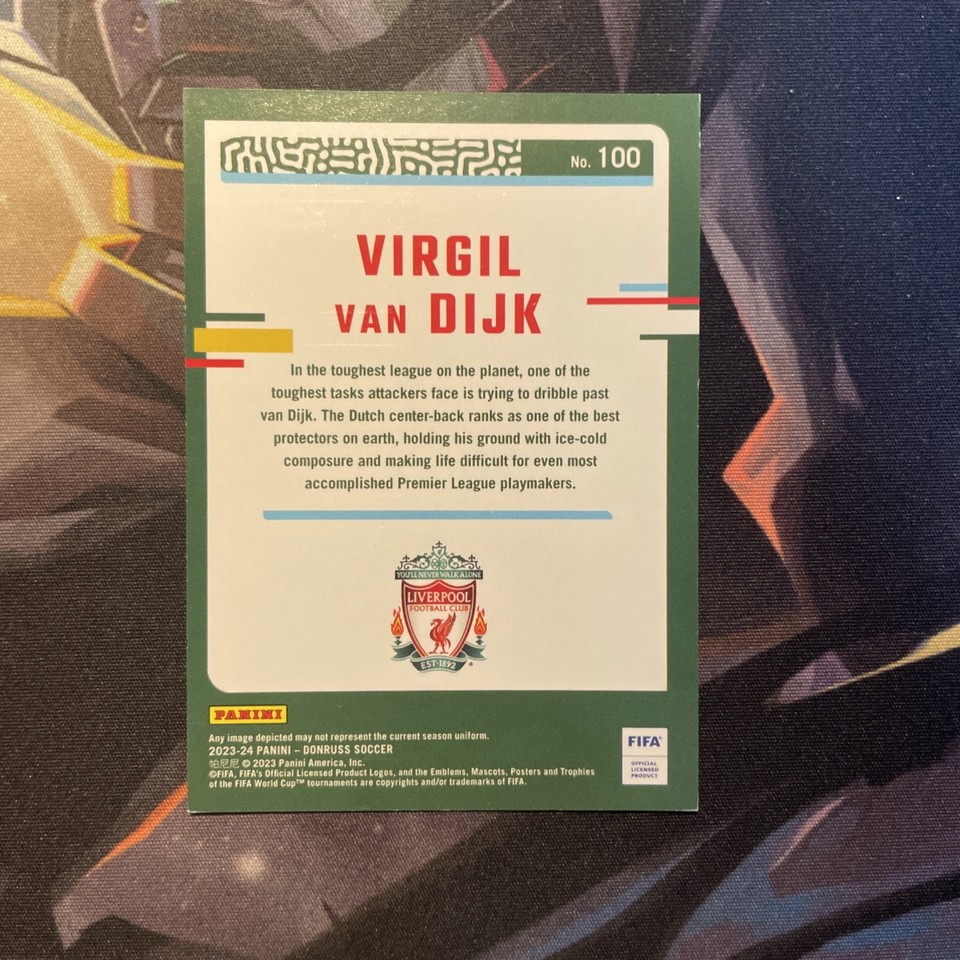 Virgil Van Dijk Red Color Match Donruss 19/99 Liverpool 2023/24 | eBay