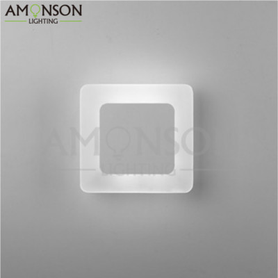 NEW AMONSON LIGHTING Simple Stylish White Square 7.2W LED Warm White ...