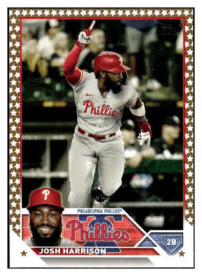 Josh Harrison 2023 Topps Gold Star Parallel #504 MLB Phillies ID:78329 ...