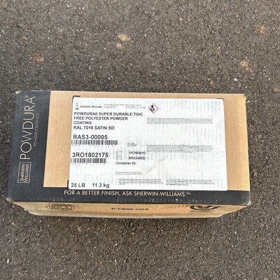 25 LBS GREY POWDURA SLATE TGIC FREE POLYESTER POWDER COATING RAL-7016 ...