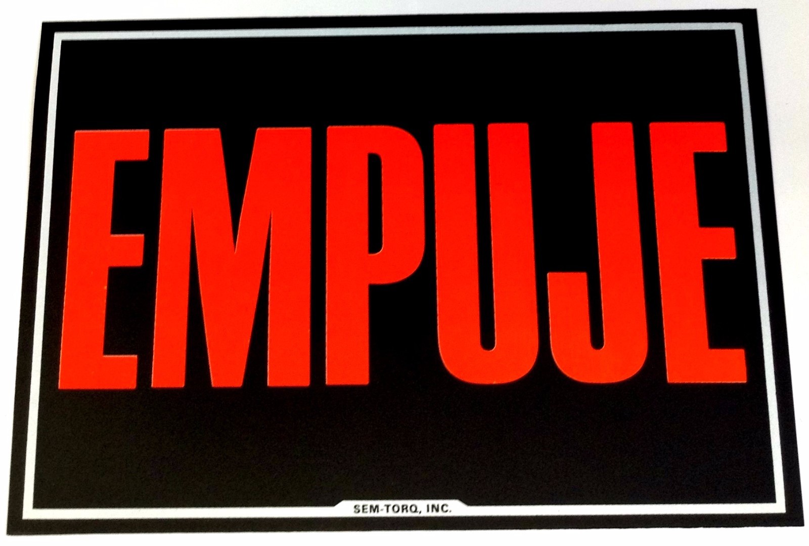 Lot of (10) "EMPUJE" Spanish Signs - 8" X 12" | eBay