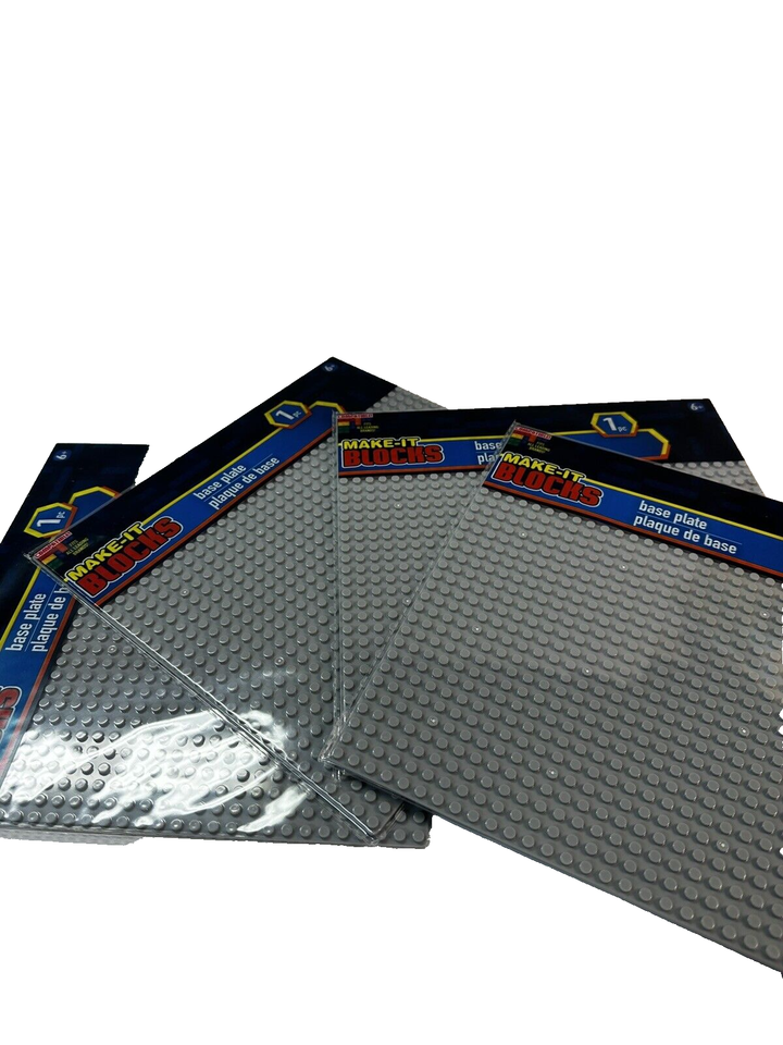 4 PACK Standard Building Block Baseplates (32 Studs x 32 Stud) Base ...