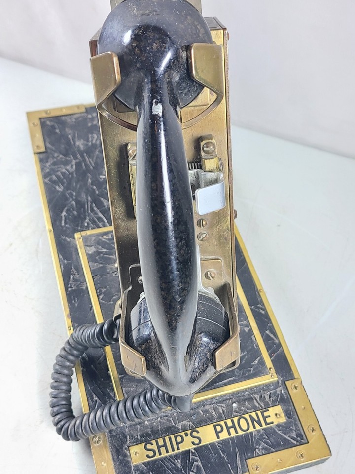 VINTAGE US NAVY SHIP WW2 WWII SHIPBOARD ROTARY DIAL TELEPHONE TYPE F ...