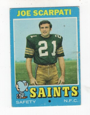 1971 TOPPS FOOTBALL JOE SCARPATI NEW ORLEANS SAINTS #173 | eBay