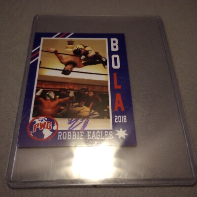 Robbie Eagles Autographed PWG BOLA 2018 Pro Wrestling Guerilla Trading ...