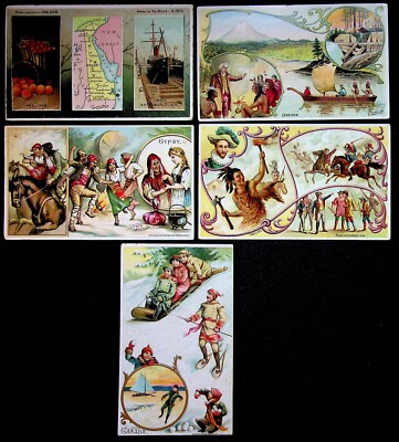 Arbuckle Bros New York Lot Of 5 Coffee Victorian Trade Cards Gypsy ...