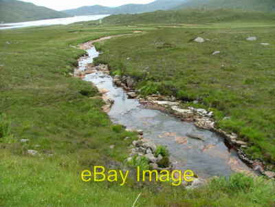 Photo 6x4 Allt Coire nam Bruadaran Luib As it flows into Loch Ainort ...