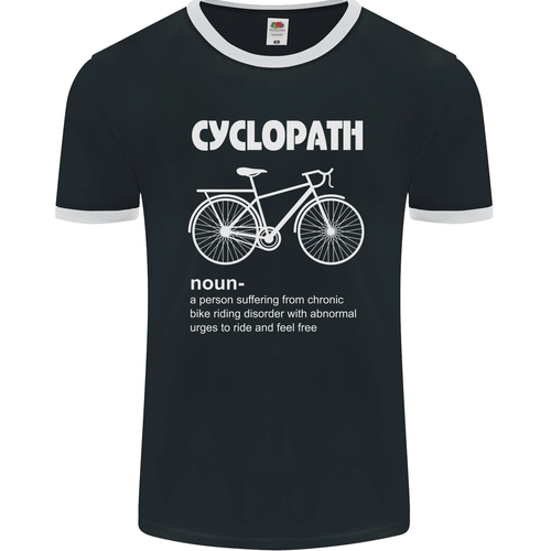 T-Shirt Ringer Cycliste Amusant Pour Homme Cyclopath | eBay