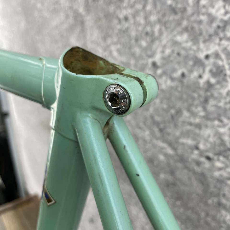 Vintage Bianchi Campione D'Italia Road Bike Frame Celeste 55cm Medium ...