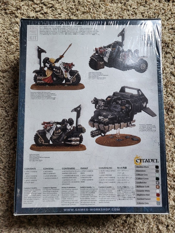 GW Warhammer 40k - Space Marine Dark Angels Ravenwing Battleforce - OOP ...