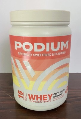 Podium Nutrition Whey Protein Powder Chocolate Brownie 22g Protein Per ...