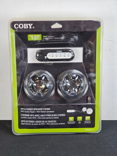 Coby MP3 Digital Music Player MP-C82714 New Sealed Bonus Stereo Speaker ...