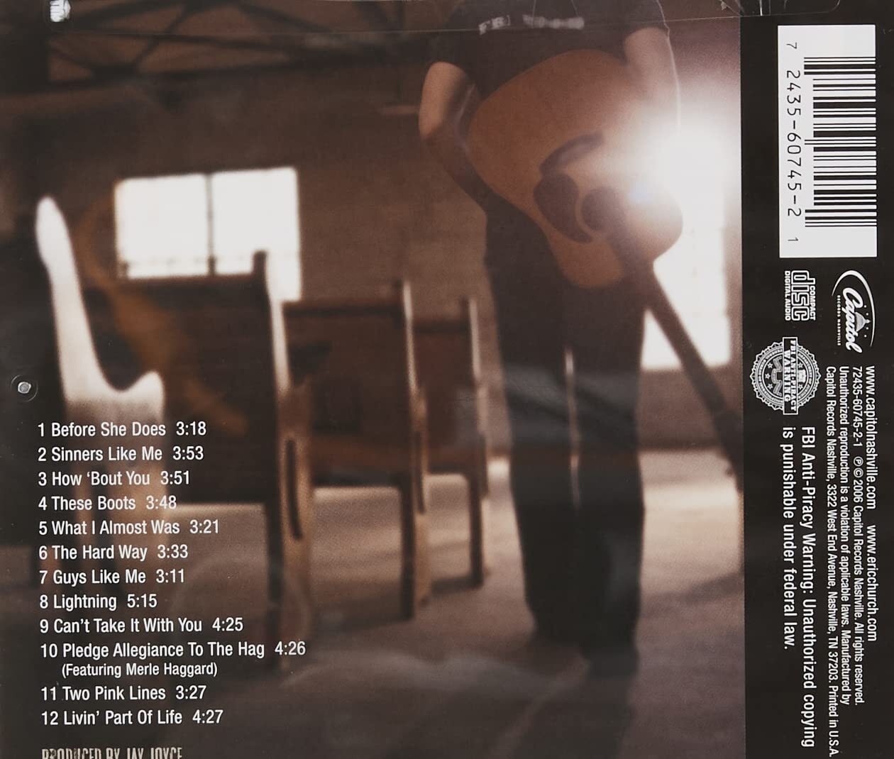 Church Eric Sinners Like Me (CD) (US IMPORT) 724356074521 | eBay