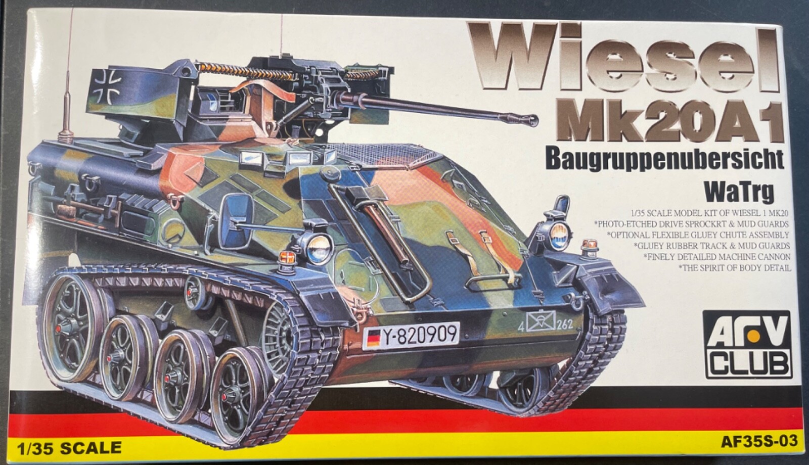 AFV Wiesel Mk20A1 Baugruppenubersicht WaTrg 1/35 35S-03 NIB Model Kit ...