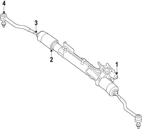 D8203-JA00A Nissan Boot kit-power steering gear D8203JA00A, New Genuine ...