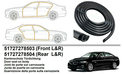 1x Türdichtung Dichtung für BMW 5er Touring F11 Kantenschutz ...