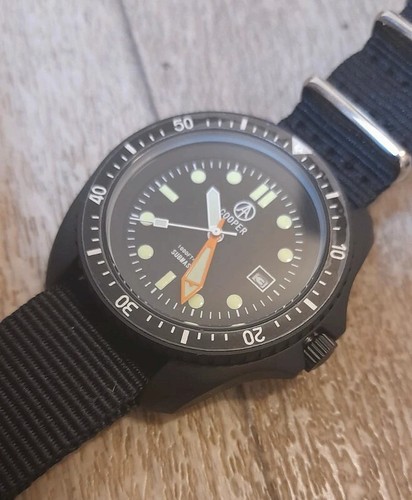 COOPER SUBMASTER STEEL FINISH ROYAL NAVY MILITARY DIVERS WATCH SM8016ST ...