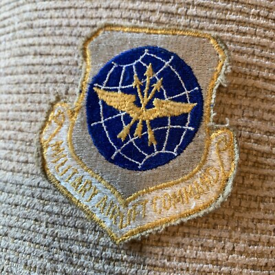 Vintage MILITARY AIRLIFT COMMAND Uniform Badge PATCH USAF Air Force ...