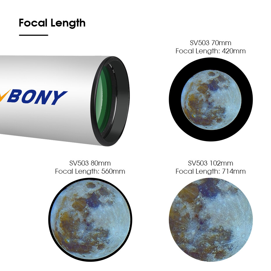 SVBONY SV503 102ED F7 Telescopes Refractor OTA DSO Photography Suit ...