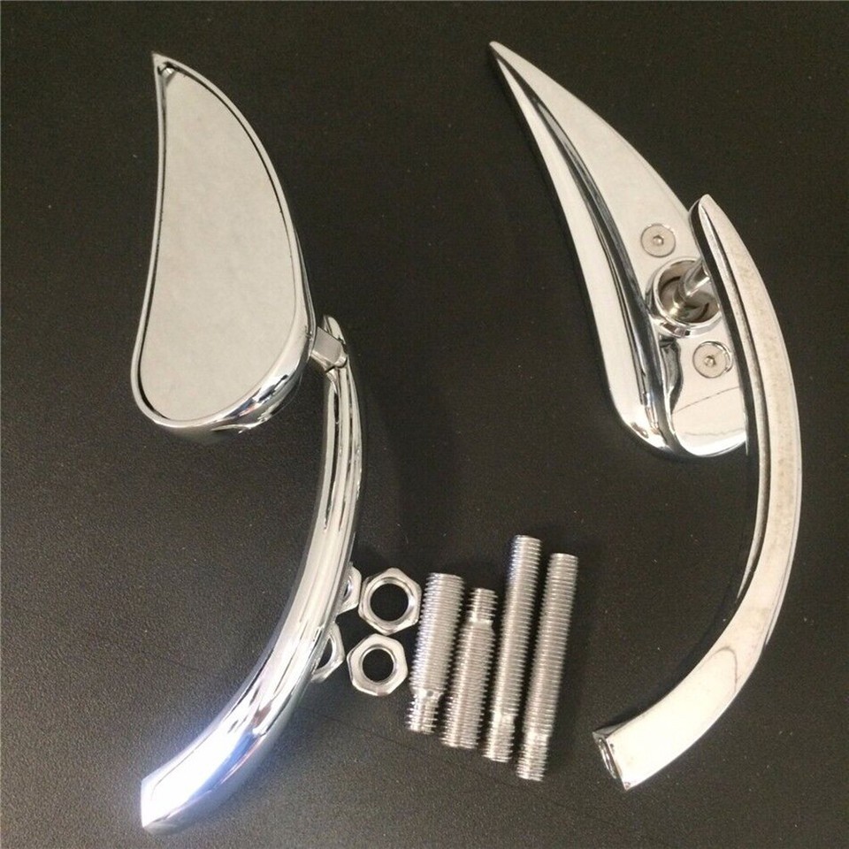 Chrome Rearview Mirrors Fit For Harley Touring Ultra Limited Motorcycle ...