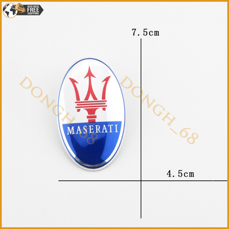 Car Auto Front Hood Emblem Sticker Decal Badge For Maserati Ghibli GT ...