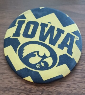 Unique University of Iowa Hawkeyes Pinback Button 3 1/2 inch | eBay