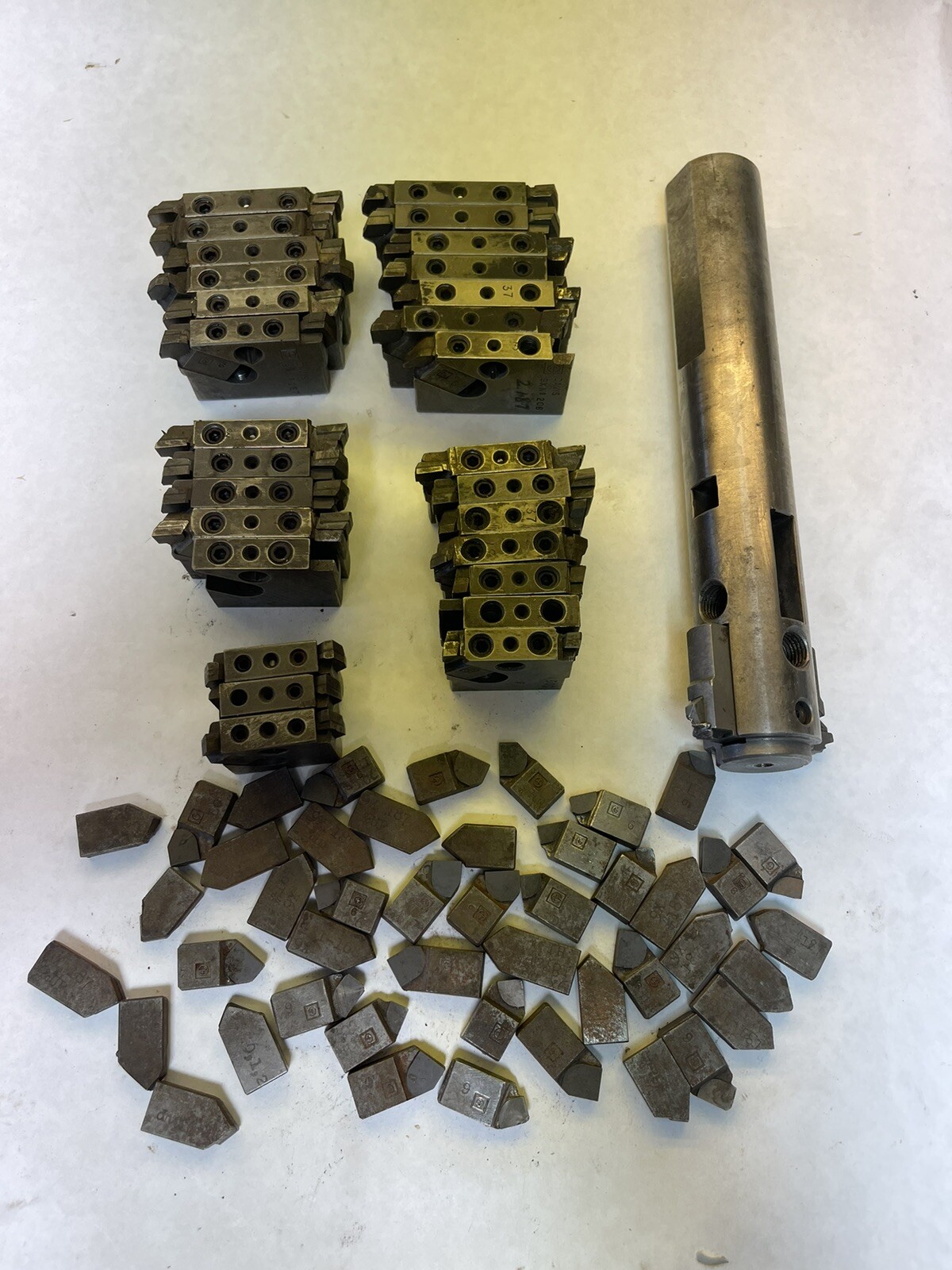 G&L Davis Tools 9X Boring Bar 1-1/4”RD, Double Edge Blade Blocks ...