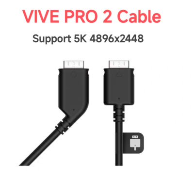 5K Cable 2.0 For HTC Vive Pro2 VR Headset 4896x2448 Connect to Steam VR ...