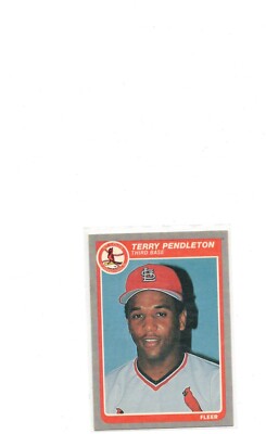 1985 Fleer #236 Terry Pendleton RC Rookie Card-St. Louis Cardinals | eBay