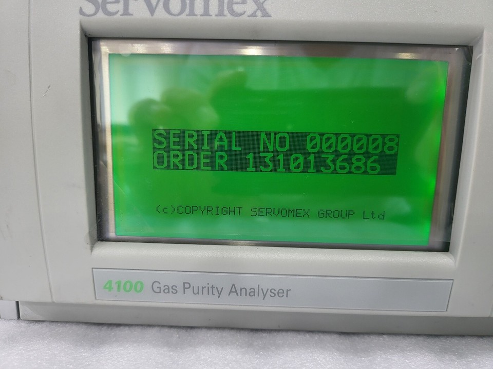 As-Is SERVOMEX 4100 GAS PURITY ANALYSER SERVOMEX 4100 | eBay